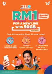 U Mobile Promo Enables Customers To Enjoy 50GB Postpaid Line For RM1 ...