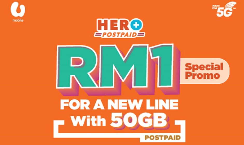 U Mobile Promo Enables Customers To Enjoy 50GB Postpaid Line For RM1 ...