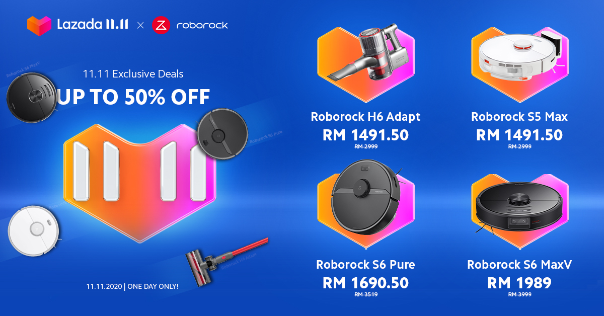 Roborock Offers Up To Over RM2,000 Discount For 11.11