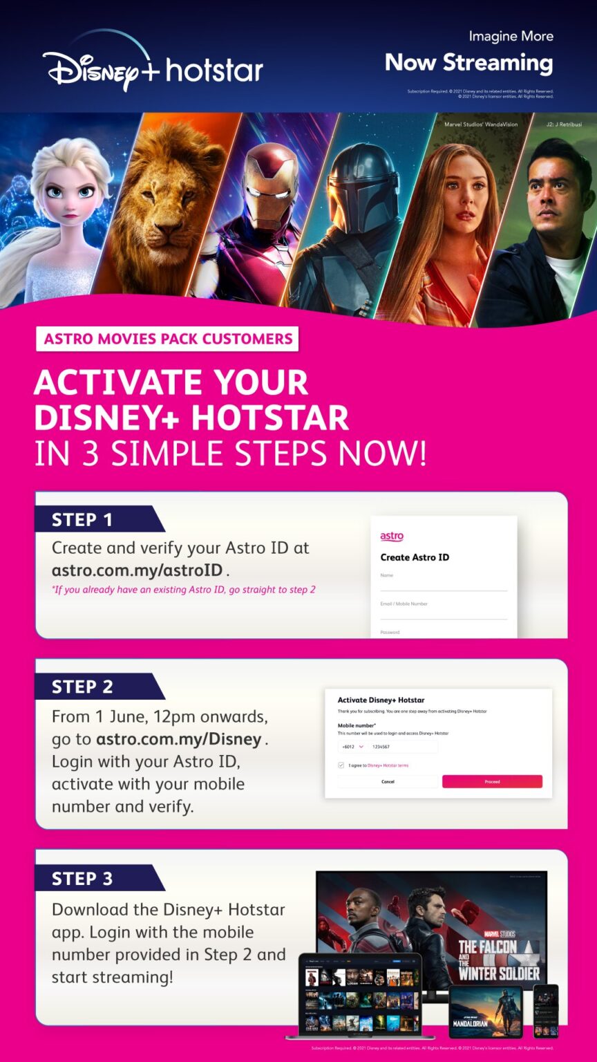 Astro Customers Can Stream Disney+ Hotstar From June 1
